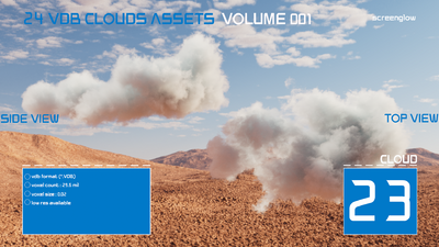 云彩 云朵模型-特效模型库-VDB(.vdb)模型下载-cg模型网