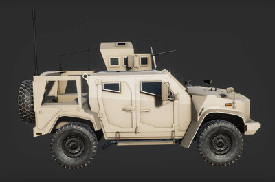 M1280指挥版战术车 美国陆军模型-其他模型库-3ds Max(.max)模型下载-cg模型网