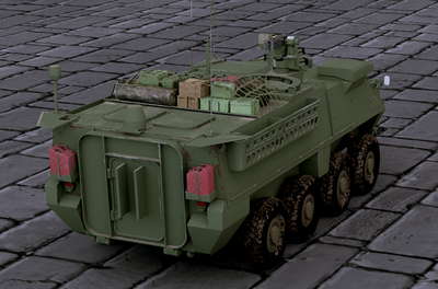 两涂装 M1130模型-装甲车／坦克模型库-3ds Max(.max)模型下载-cg模型网