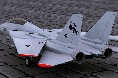 美国空军 F-14模型-军用飞机模型库-3ds Max(.max)模型下载-cg模型网