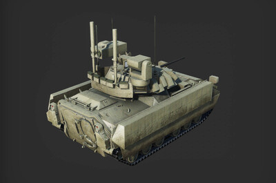 M2A3 PBR模型-装甲车／坦克模型库-3ds Max(.max)模型下载-cg模型网