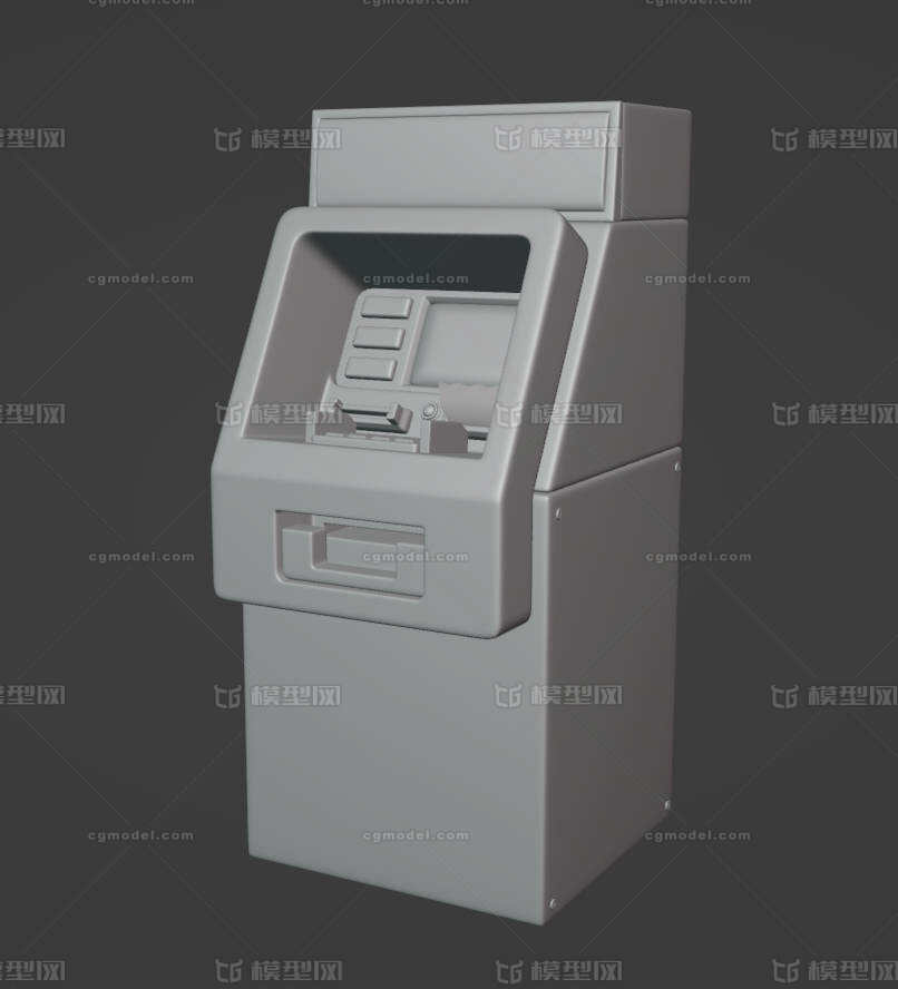 银行取款机ATM机器3d模型模型-电脑设备模型库-Blender(.blend)模型下载-cg模型网
