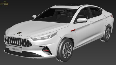 2023思皓A5 Sehol模型-轿车模型库-KeyShot(.bip/.ksp)模型下载-cg模型网