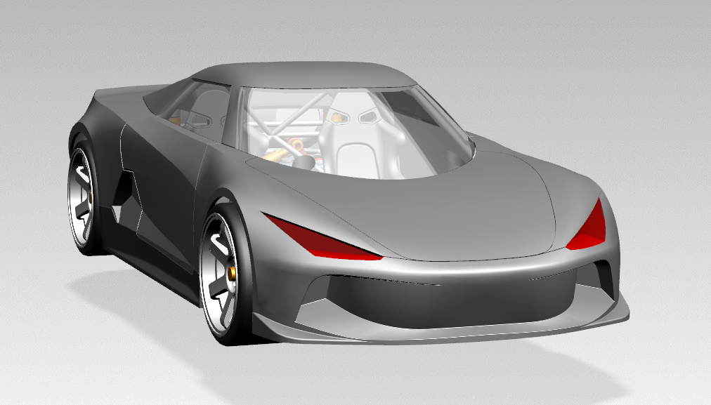 SC01 小跑车模型 - 工业/产品/道具 - 作品模型 - CG模型网