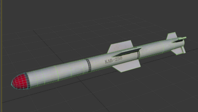 KAB-250制导炸弹 KAB-250模型-其他器械模型库-3ds Max(.max)模型下载-cg模型网