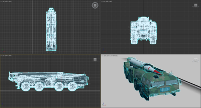 最新涂装DF-11 东风-11甲模型-火炮器械模型库-Blender(.blend)模型下载-cg模型网