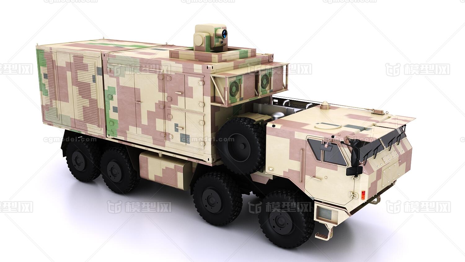 赤焰CY-30激光毁伤系统模型-火炮器械模型库-3ds Max(.max)模型下载-cg模型网