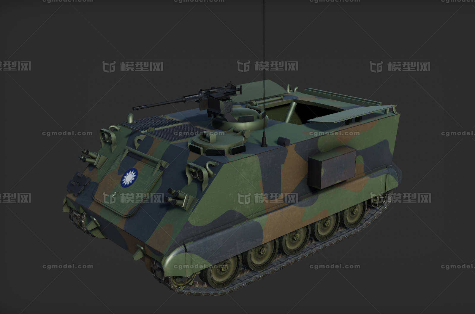 CM22装甲120迫炮车 自行火炮模型-装甲车／坦克模型库-3ds Max(.max)模型下载-cg模型网