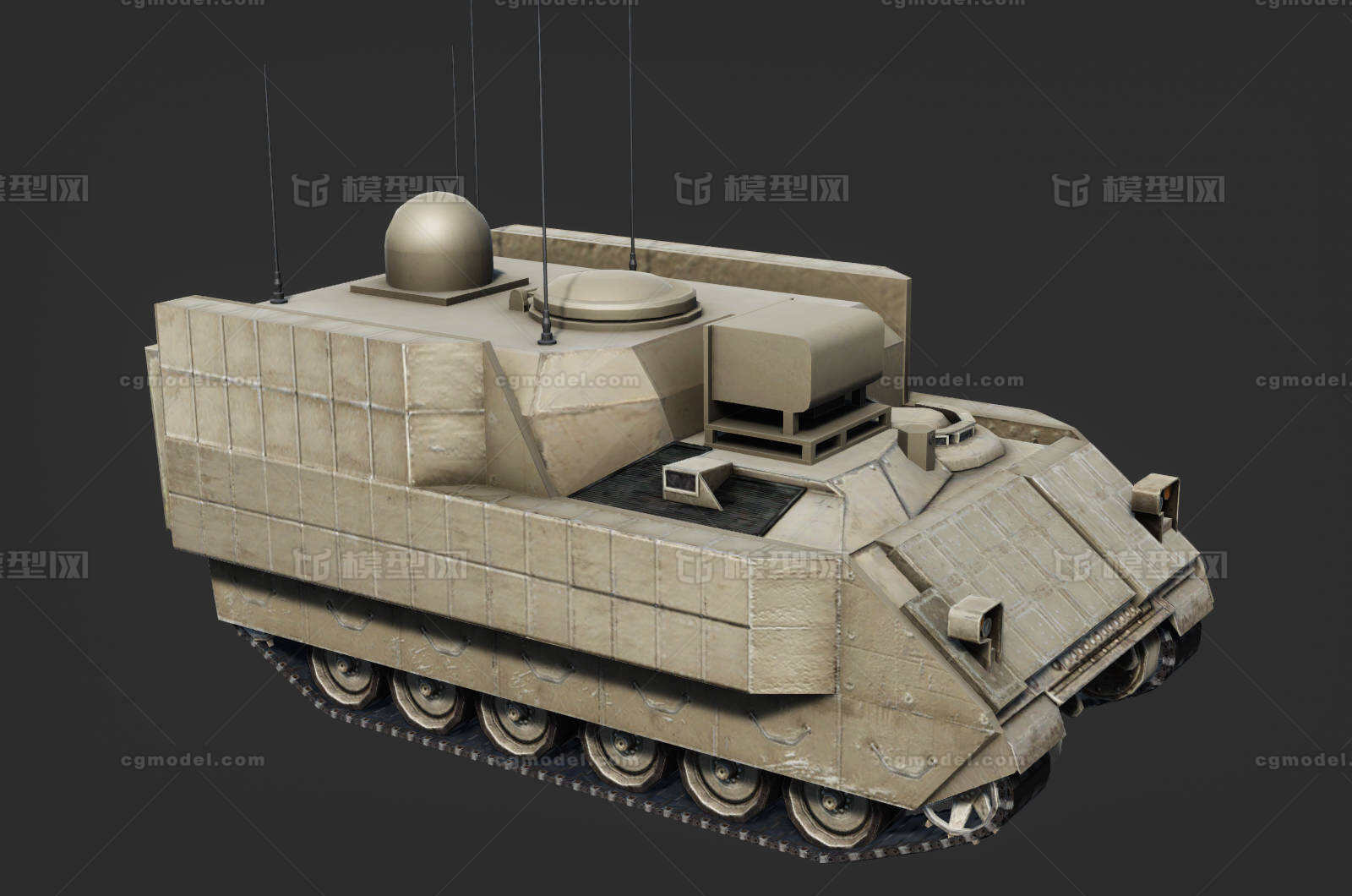 M1286AMPV装甲指挥车 装甲车模型-装甲车／坦克模型库-3ds Max(.max)模型下载-cg模型网