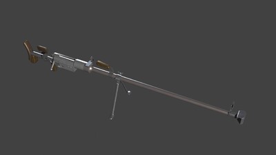 PTRD―41式14.5mm反坦克枪模型-火炮器械模型库-3ds Max(.max)模型下载-cg模型网