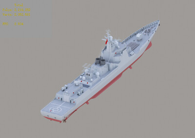 052D驱逐舰模型-军舰模型库-3ds Max(.max)模型下载-cg模型网
