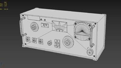 【PBR】二战军用电台 发报机模型-其他器械模型库-OBJ(.obj/.mtl)模型下载-cg模型网