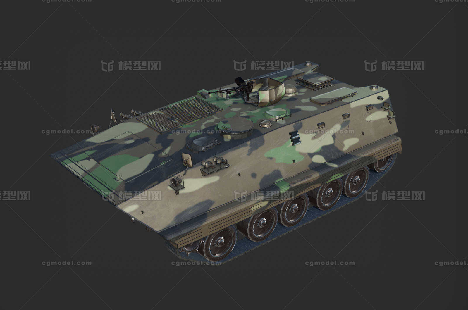 89式装甲输送车 ZSD-89模型-装甲车／坦克模型库-Maya(.ma/.mb)模型下载-cg模型网