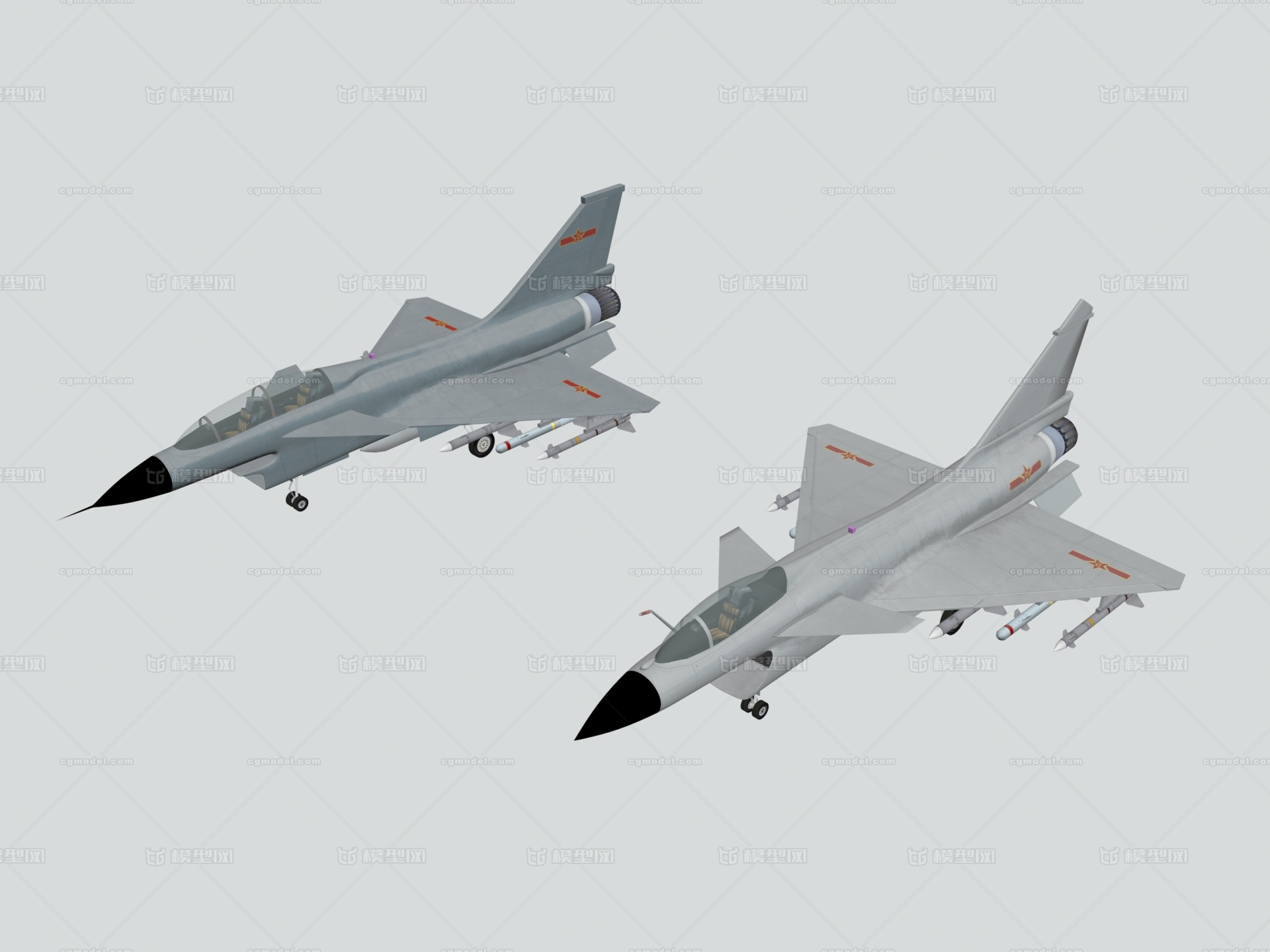 歼10 歼10c模型-军用飞机模型库-3ds Max(.max)模型下载-cg模型网