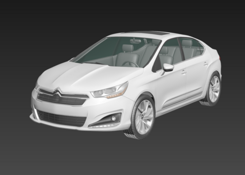 雪铁龙C4L 2013款模型-轿车模型库-3ds Max(.max)模型下载-cg模型网