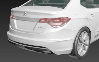 雪铁龙C4L 2013款模型-轿车模型库-3ds Max(.max)模型下载-cg模型网