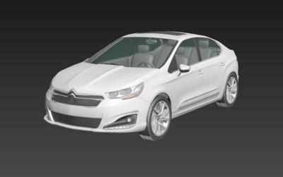 雪铁龙C4L 2013款模型-轿车模型库-3ds Max(.max)模型下载-cg模型网