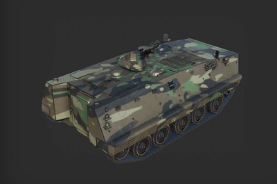 89式装甲输送车 ZSD-89模型-装甲车／坦克模型库-Maya(.ma/.mb)模型下载-cg模型网