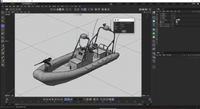 RHIB 军用快艇模型-皮筏艇模型库-OBJ(.obj/.mtl)模型下载-cg模型网