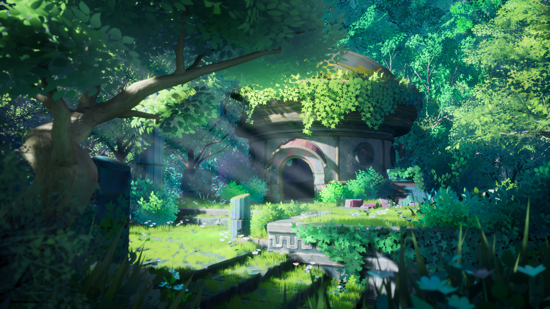 UE风格化场景 《春天呀》春天快结束咯，期待夏天吧~模型 - 游戏/影视/动画 - 作品模型 - CG模型网