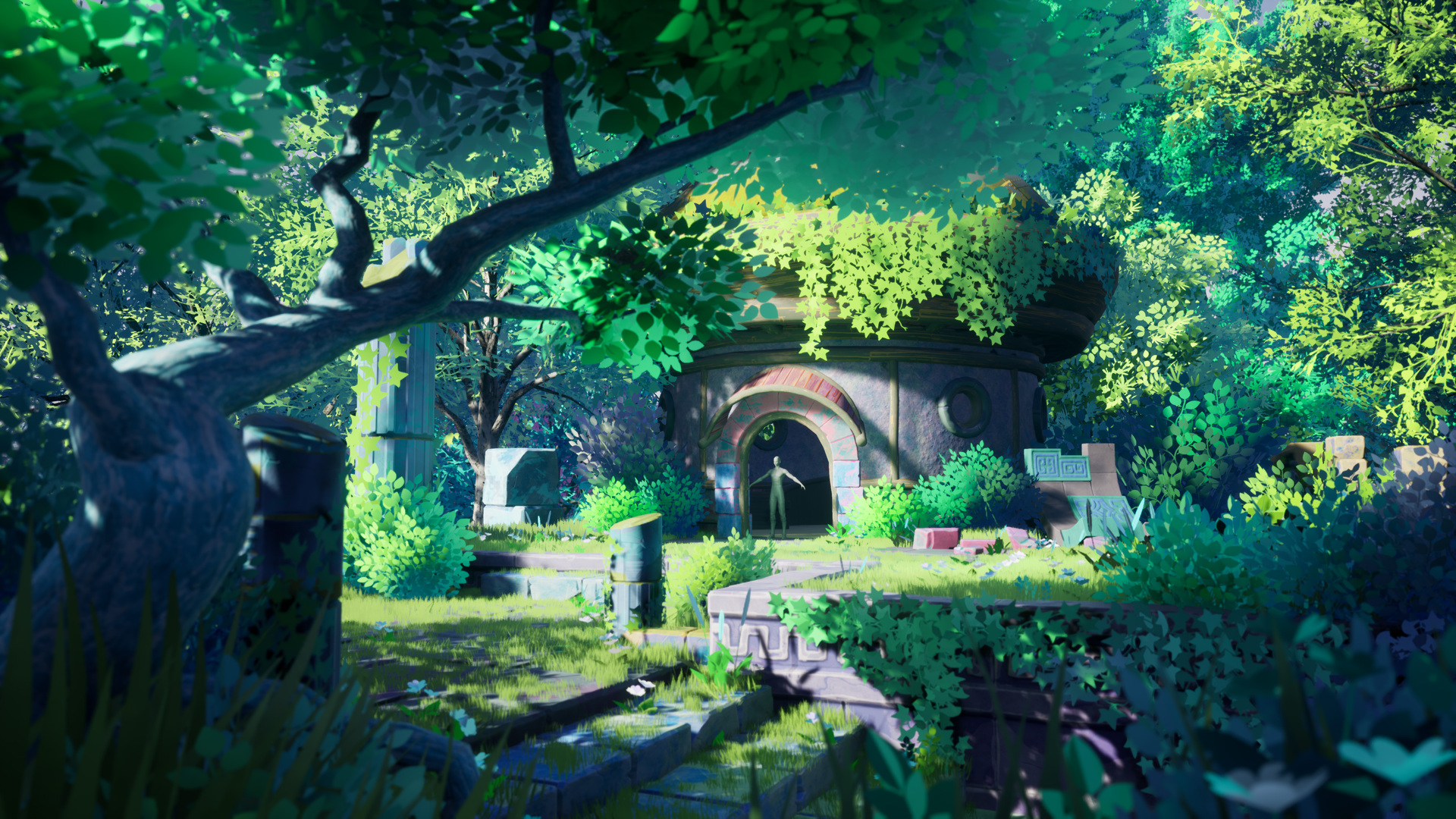 UE风格化场景 《春天呀》春天快结束咯，期待夏天吧~模型 - 游戏/影视/动画 - 作品模型 - CG模型网