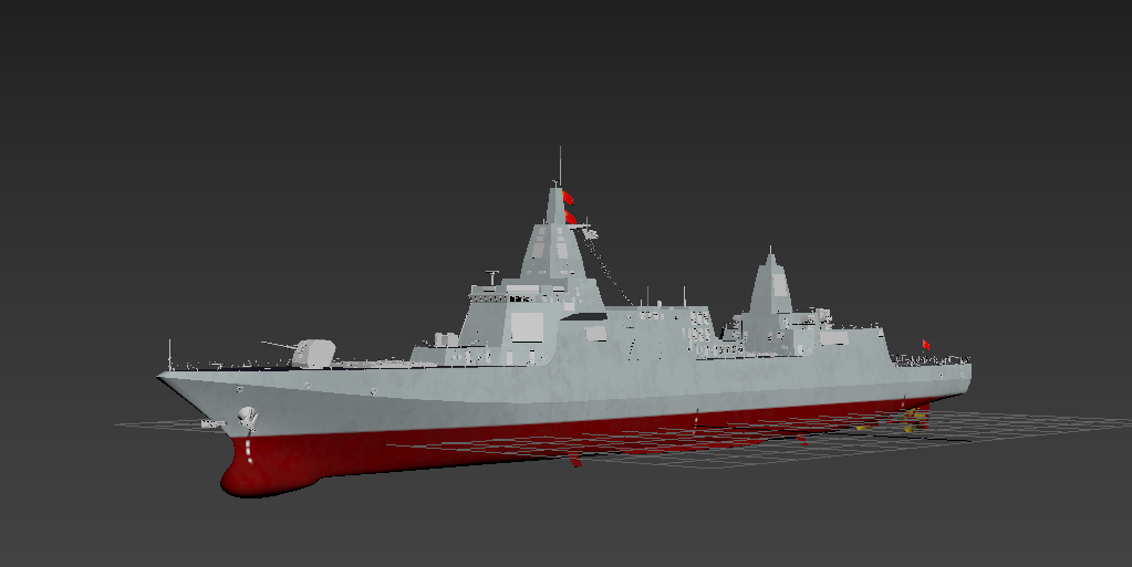 中国海军下一代远洋驱逐舰055A型驱逐舰模型 - 其他 - 作品模型 - CG模型网