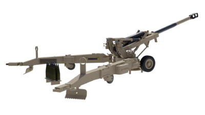 美制 M198牵引式155毫米榴弹炮模型-火炮器械模型库-Blender(.blend)模型下载-cg模型网