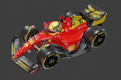 PBR次世代 Q版F1方程式赛车模型-赛车/跑车模型库-Blender(.blend)模型下载-cg模型网