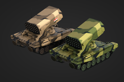TOS-1喷火坦克模型-装甲车／坦克模型库-Cinema 4D(.c4d)模型下载-cg模型网