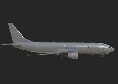 美国海军 P-8A模型-军用飞机模型库-3D Studio(.3ds)模型下载-cg模型网