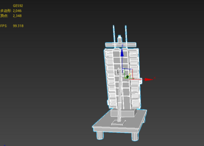 GE592雷达AN/TPS-59模型-其他器械模型库-3ds Max(.max)模型下载-cg模型网