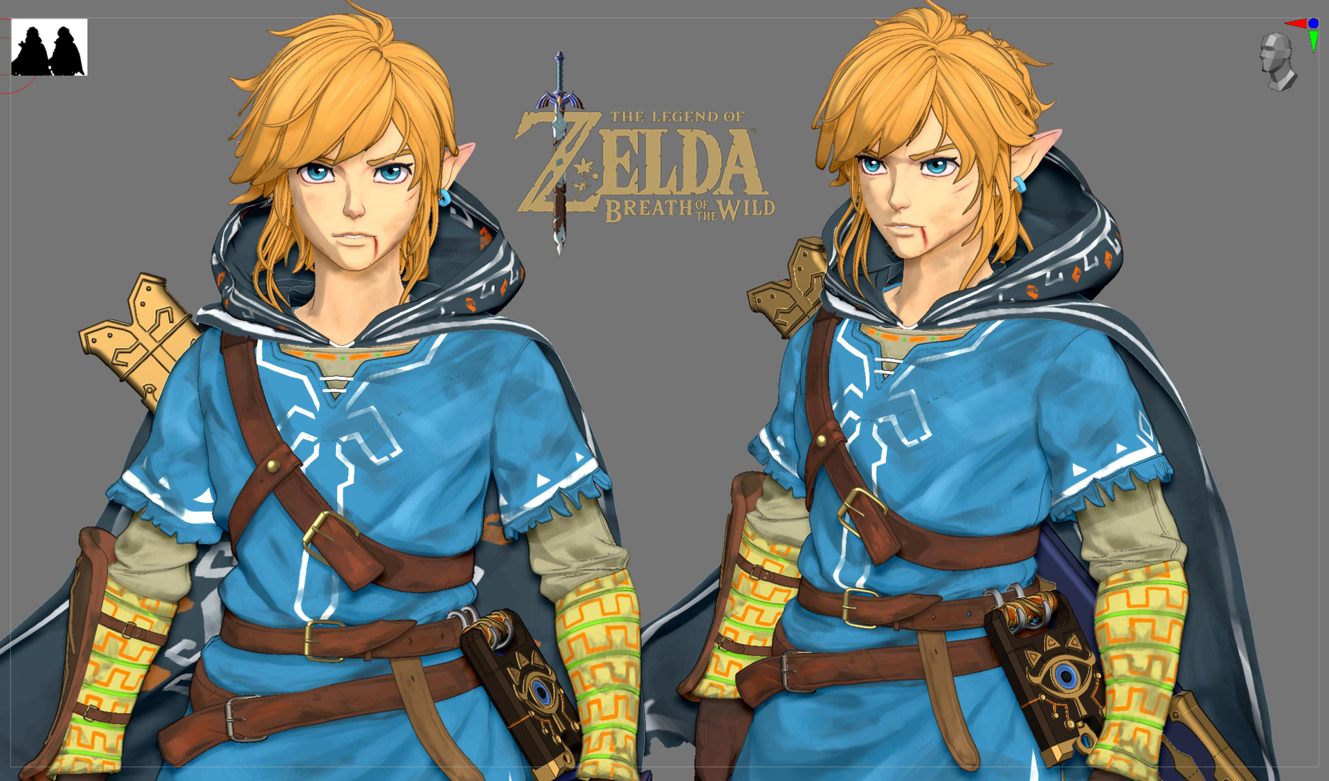 林克（荒野之息）模型 - 角色/人物/生物 - 作品模型 - CG模型网