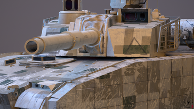 vt5山地坦克模型-火炮器械模型库-3ds Max(.max)模型下载-cg模型网