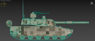 vt5山地坦克模型-火炮器械模型库-3ds Max(.max)模型下载-cg模型网