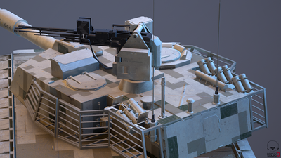 vt5山地坦克模型-火炮器械模型库-3ds Max(.max)模型下载-cg模型网