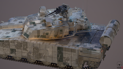 vt5山地坦克模型-火炮器械模型库-3ds Max(.max)模型下载-cg模型网