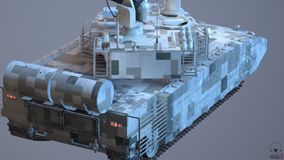 vt5山地坦克模型-火炮器械模型库-3ds Max(.max)模型下载-cg模型网