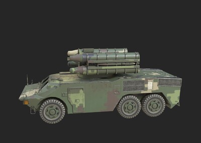 PBR 四涂装模型-装甲车／坦克模型库-3D Studio(.3ds)模型下载-cg模型网