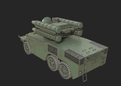 PBR 四涂装模型-装甲车／坦克模型库-3D Studio(.3ds)模型下载-cg模型网