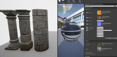 UE4/UE5中世纪台阶砖块 铁笼模型-场景部件模型库-FBX(.fbx)模型下载-cg模型网
