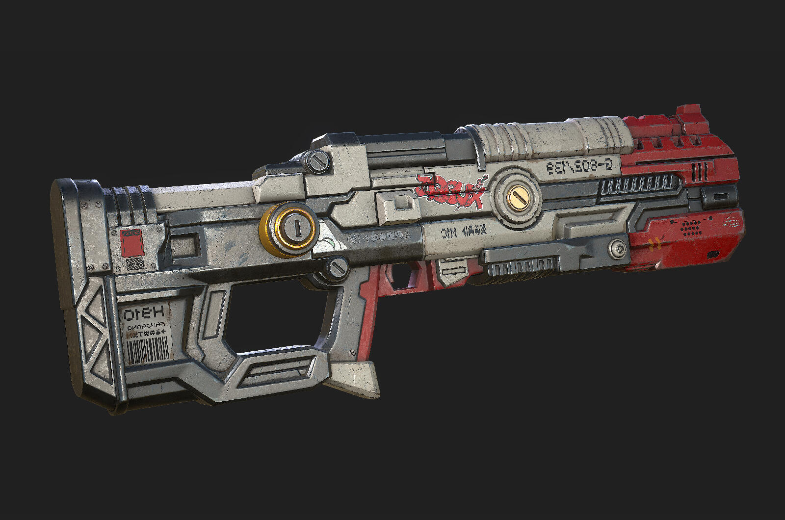 赛博 朋克 科幻 枪 gun 模型 - 工业/产品/道具 - 作品模型 - CG模型网