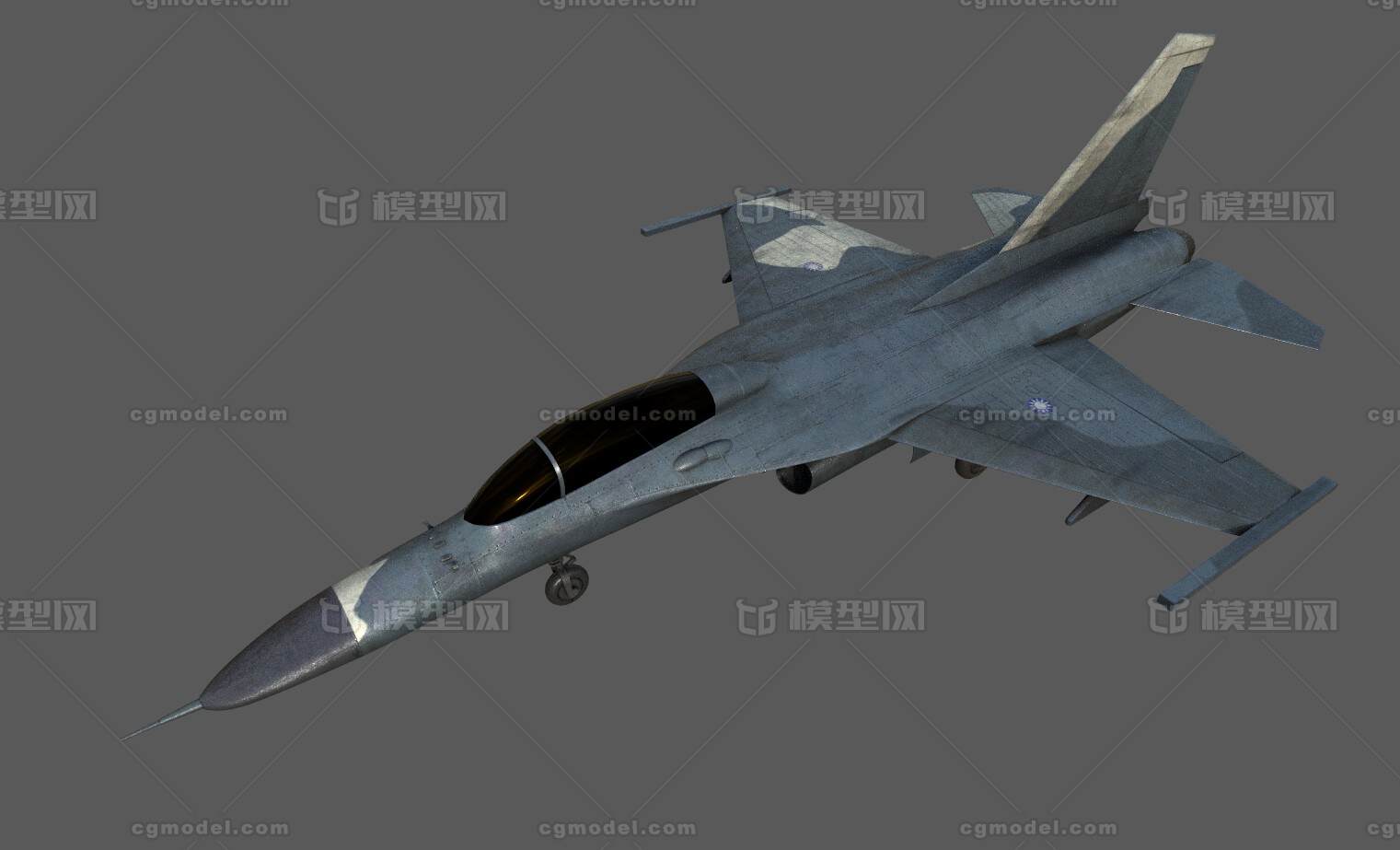台湾IDF 战斗机 PBR材质 模型-军用飞机模型库-3ds Max(.max)模型下载-cg模型网