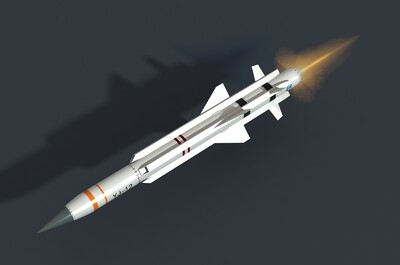 鹰击系列-YJ-12反舰导弹 写实导弹模型-其他器械模型库-FBX(.fbx)模型下载-cg模型网