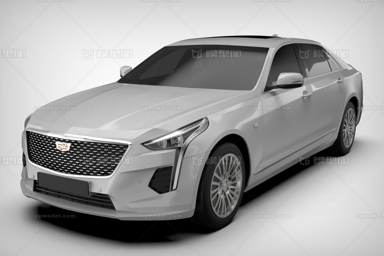 2022凯迪拉克CT6 带内饰模型-轿车模型库-KeyShot(.bip/.ksp)模型下载-cg模型网