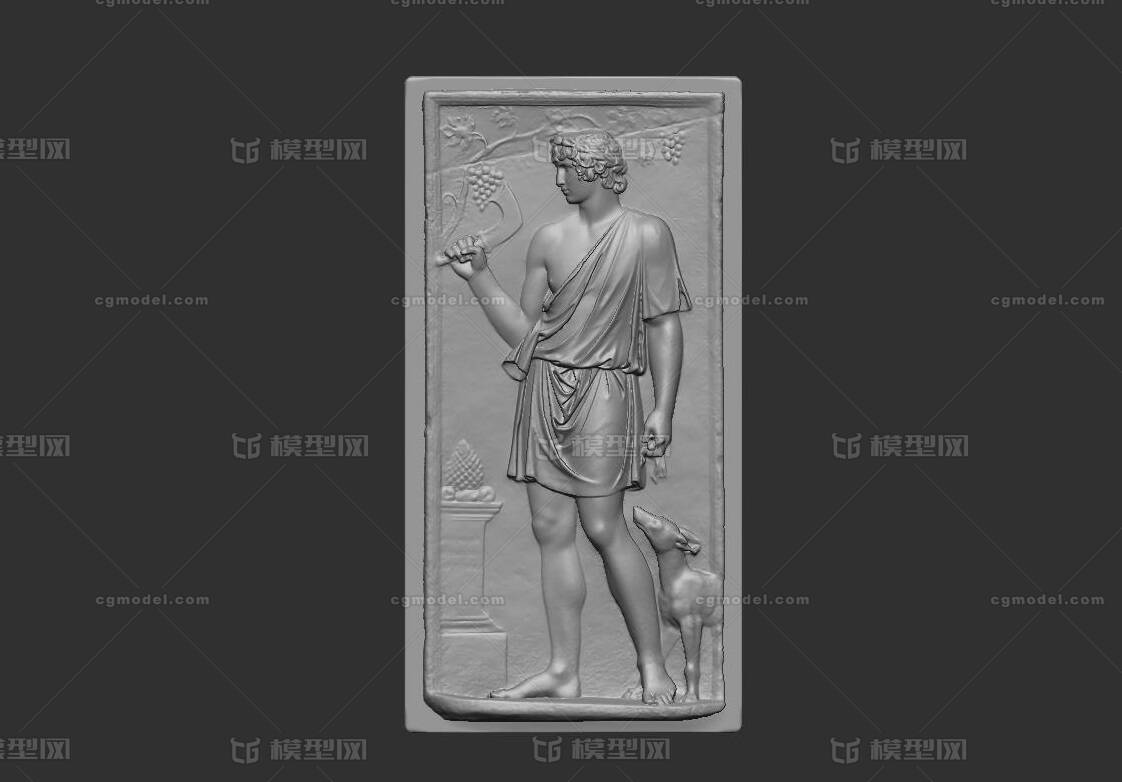 古希腊安提诺斯浮雕雕塑模型3D模型zbrush文件stl文件模型-神话雕塑模型库-Zbrush(.zpr)模型下载-cg模型网