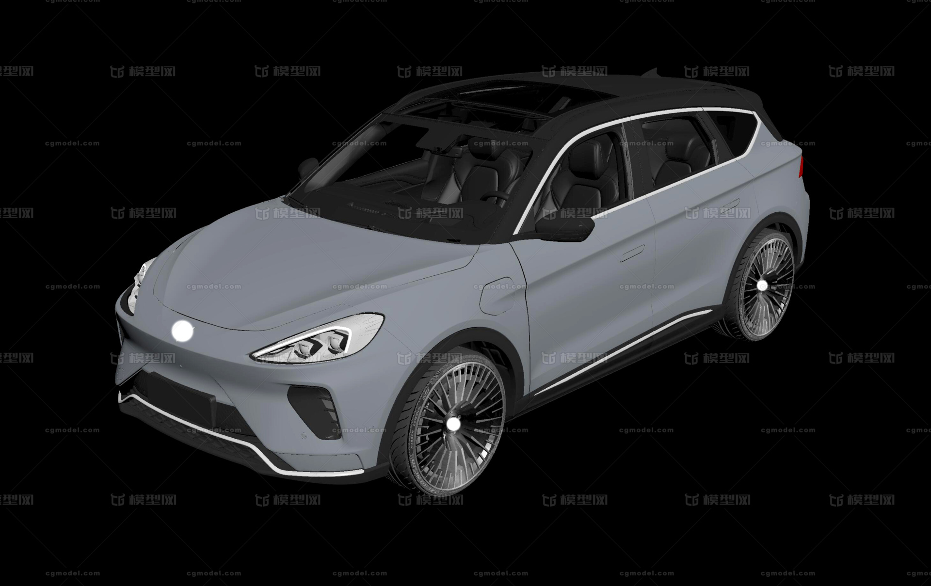 2022款B汽极狐阿尔法T Arcfox模型-轿车模型库-FBX(.fbx)模型下载-cg模型网