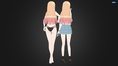 免费 二次元模型-女人模型库-OBJ(.obj/.mtl)模型下载-cg模型网