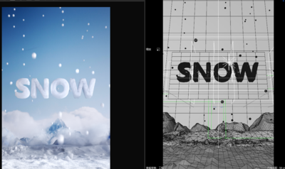 C4D雪山雪地下雪场景 冰雪材质模型-白色模型库-Cinema 4D(.c4d)模型下载-cg模型网