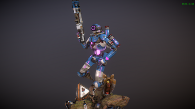 免费APEX 探路者眼眶皮肤模型-机器人／机甲模型库-OBJ(.obj/.mtl)模型下载-cg模型网