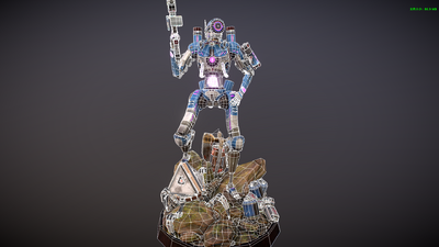 免费APEX 探路者眼眶皮肤模型-机器人／机甲模型库-OBJ(.obj/.mtl)模型下载-cg模型网